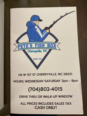 PETE’S FISH BOX - 116 W 1st St, Cherryville, North Carolina - Yelp ...