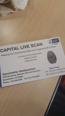 CAPITAL LIVE SCAN - Updated January 2026 - 5706 Broadway, Sacramento ...