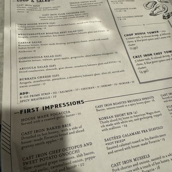 CAST IRON CHEF CHOP HOUSE & OYSTER BAR - Updated January 2025 - 792 ...