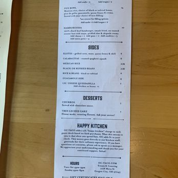 OC TACO - Updated March 2025 - 105 Photos & 132 Reviews - 1128 Main St ...