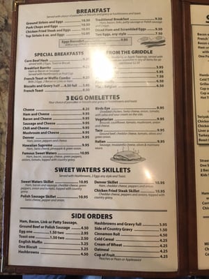 SWEET WATERS FAMILY RESTAURANT - Updated May 2025 - 18 Photos & 80 ...