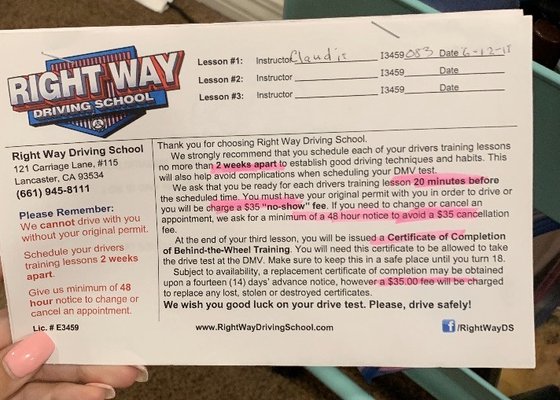 RIGHT WAY DRIVING & TRAFFIC SCHOOL - Updated May 2025 - 15 Reviews ...