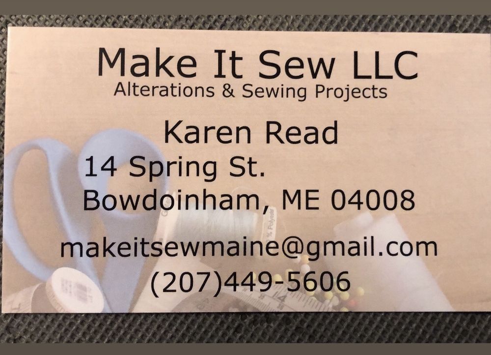 MAKE IT SEW - Updated April 2024 - 14 Spring St, Bowdoinham, Maine - Sewing & Alterations ...