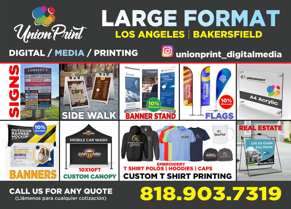 UNION PRINT DIGITAL & MEDIA - Updated July 2024 - Request a Quote - Los ...
