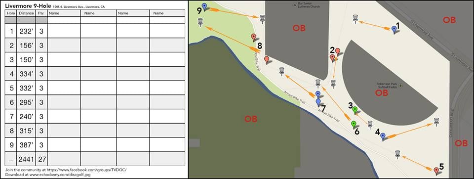 LIVERMORE DISC GOLF - Updated August 2025 - 1717 S Livermore Ave ...