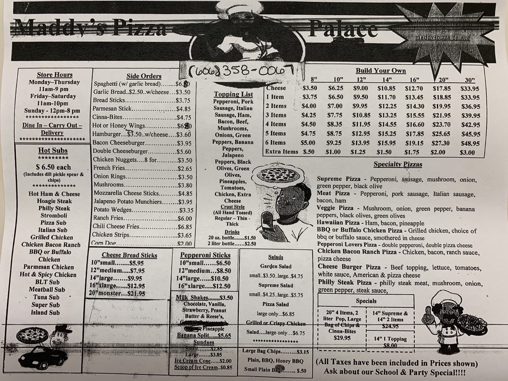 MADDY’S PIZZA PALACE - Updated July 2025 - 13 Photos - 4398 Ky Rte 550 ...