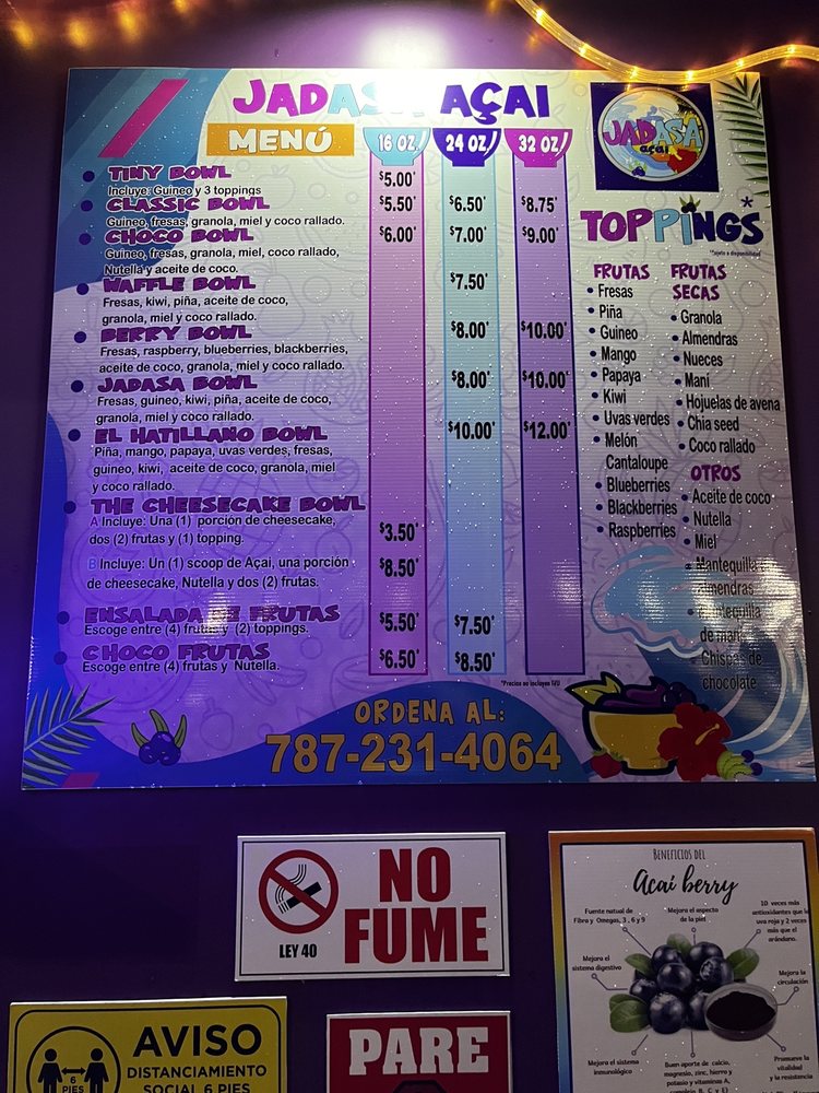 JADASA ACAI - Updated June 2024 - Hatillo, Puerto Rico - Acai Bowls ...