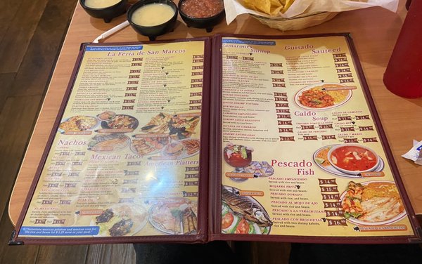 San marcos okc menu store