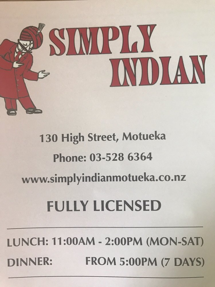 SIMPLY INDIA - Updated August 2024 - 130 High St, Motueka, Tasman ...