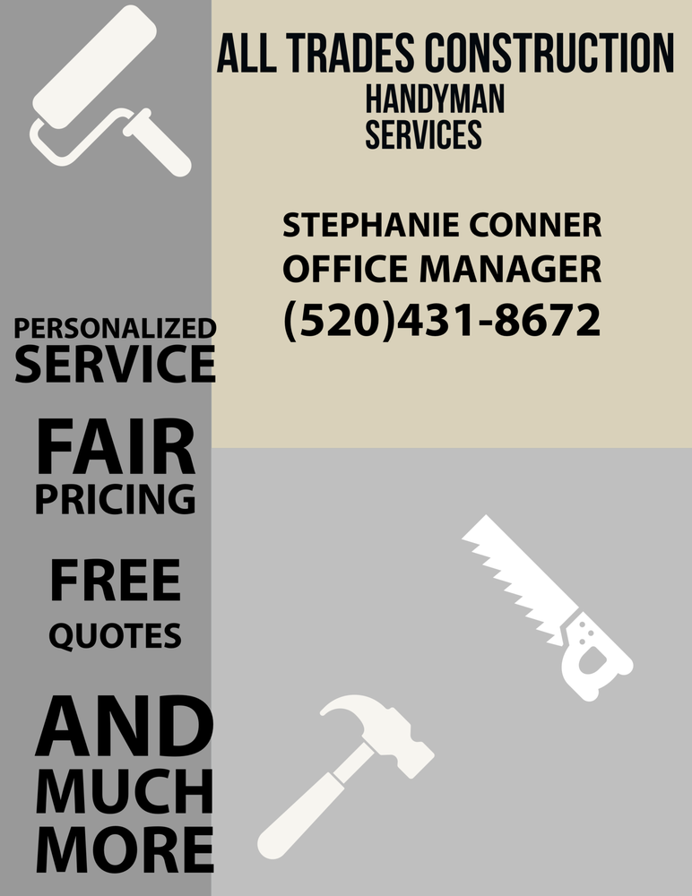ALL TRADES CONSTRUCTION - Thatcher, Arizona - Handyman - Phone Number ...