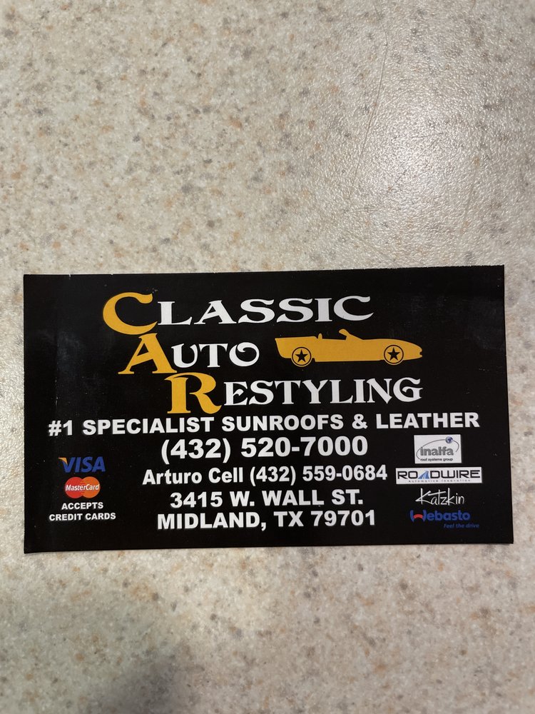 CLASSIC AUTO RESTYLING - Updated October 2025 - 3415 W Wall St, Midland ...