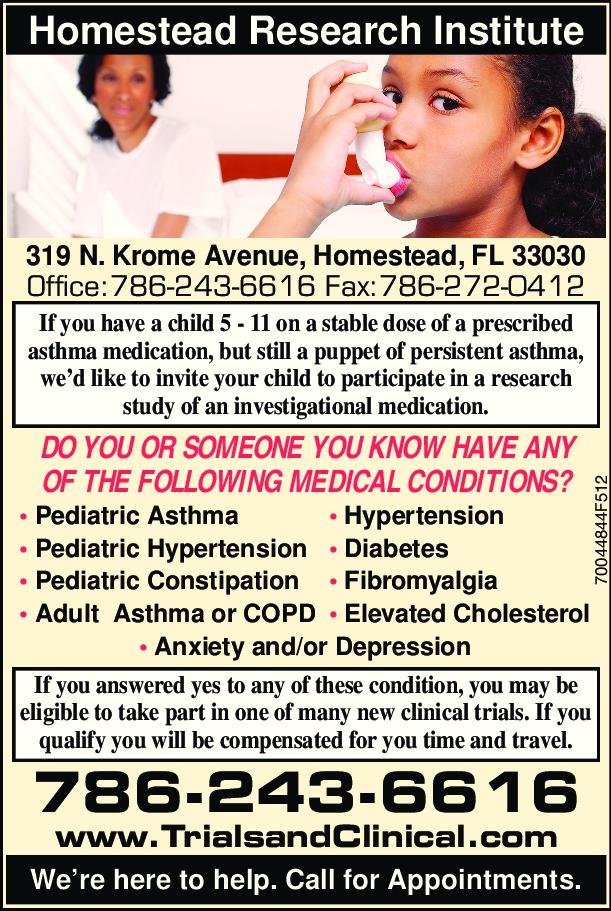 HOMESTEAD RESEARCH INSTITUTE - Updated March 2025 - 319 N Krome Ave ...