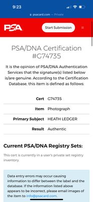 PROFESSIONAL SPORTS AUTHENTICATOR - PSA - Updated October 2025 - 41 ...