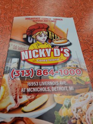 NICKY D’S CONEY ISLAND - Updated October 2025 - 16953 Livernois ...