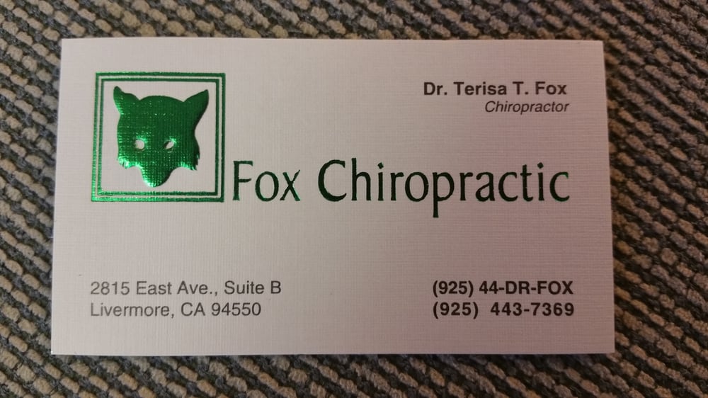 FOX CHIROPRACTIC - Updated April 2026 - 2815 East Ave, Livermore ...