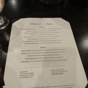 FOND BYOB - Updated December 2025 - 32 Photos - 21 N Providence Rd ...