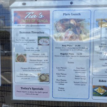 TIA’S TASTE OF SAMOA - Updated July 2024 - 101 Photos & 15 Reviews ...