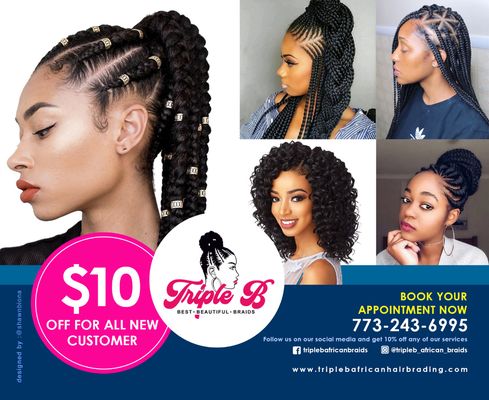 TRIPLE B AFRICAN HAIR BRAIDING STUDIO - Updated December 2025 - 10 ...