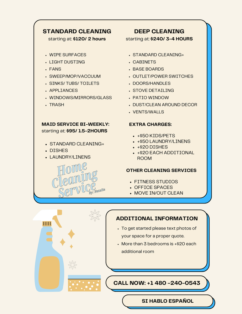 HOME CLEANING SERVICE BY NATALIE - Updated December 2025 - Phoenix ...
