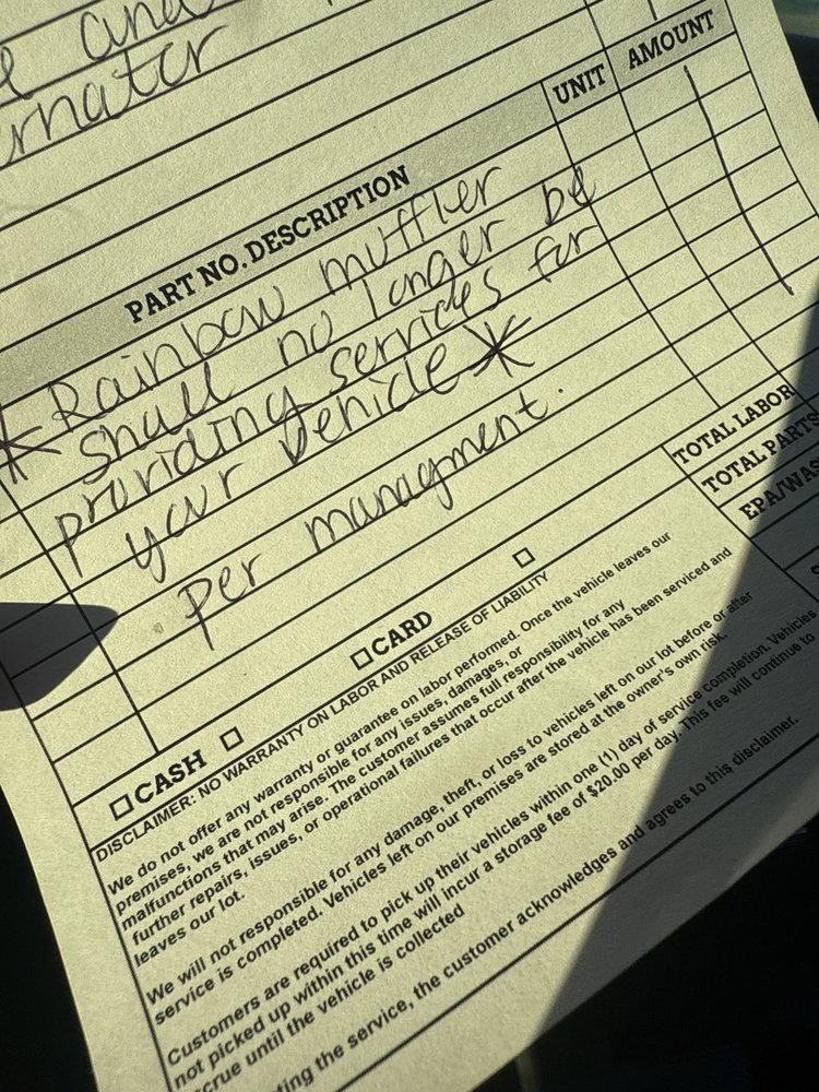 RAINBOW MUFFLER & AUTO REPAIR - Updated October 2025 - 25 Reviews & 19 ...