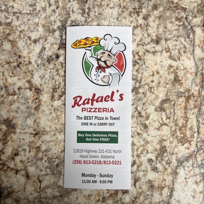 RAFAEL’S PIZZERIA - Updated December 2025 - 13 Reviews - 12819 Hwy 231 ...