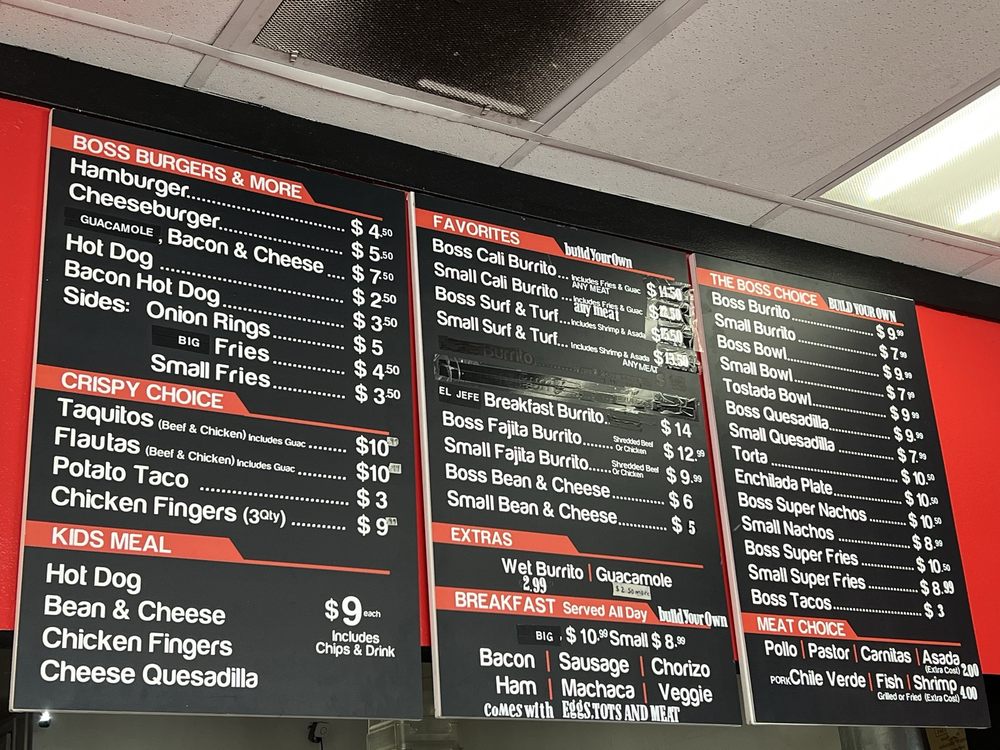 THE BOSS BURRITOS - Updated August 2025 - 245 Photos & 189 Reviews ...