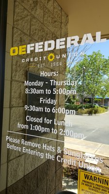 OE FEDERAL CREDIT UNION - Updated July 2025 - Request Information ...