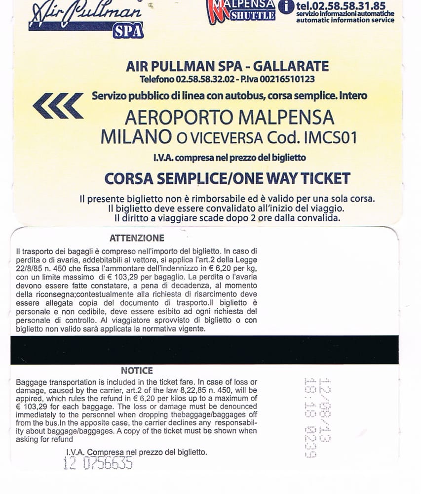 MALPENSA SHUTTLE - Updated June 2025 - 19 Reviews - Malpensa Terminal 1 ...