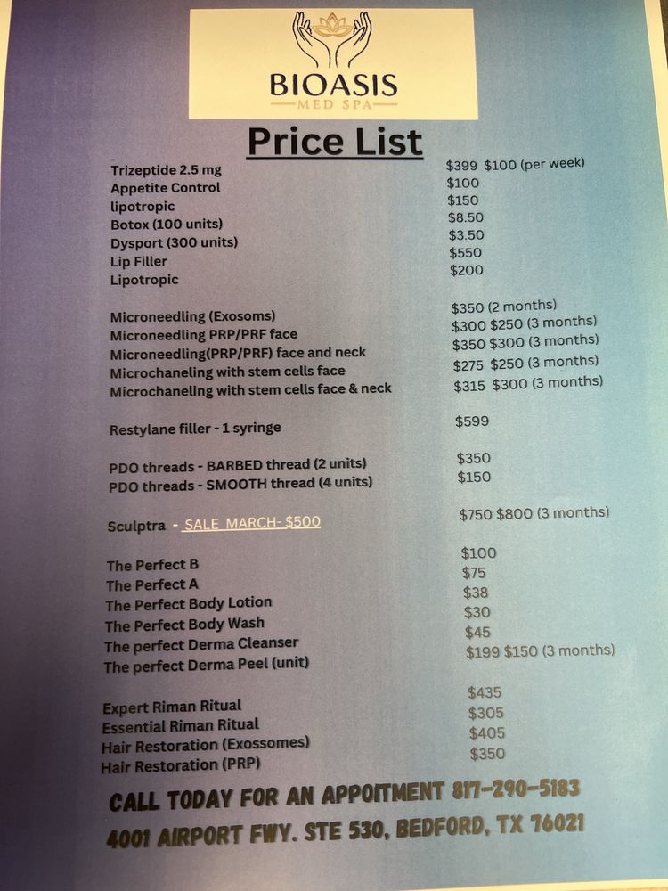 BIOASIS MED SPA - Updated December 2025 - Request an Appointment - 4001 Airport Fwy, Bedford ...
