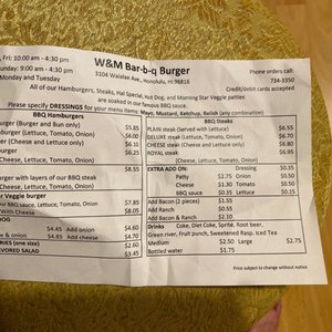 W & M BAR-B-Q BURGER - 859 Photos & 651 Reviews - 3104 Waialae Ave ...