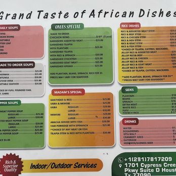 OMALICHA KITCHEN - Updated December 2025 - 16 Photos - 1701 Cypress Creek Pkwy, Houston, Texas ...