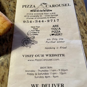 PIZZA CAROUSEL - Updated November 2024 - 112 Photos & 129 Reviews ...