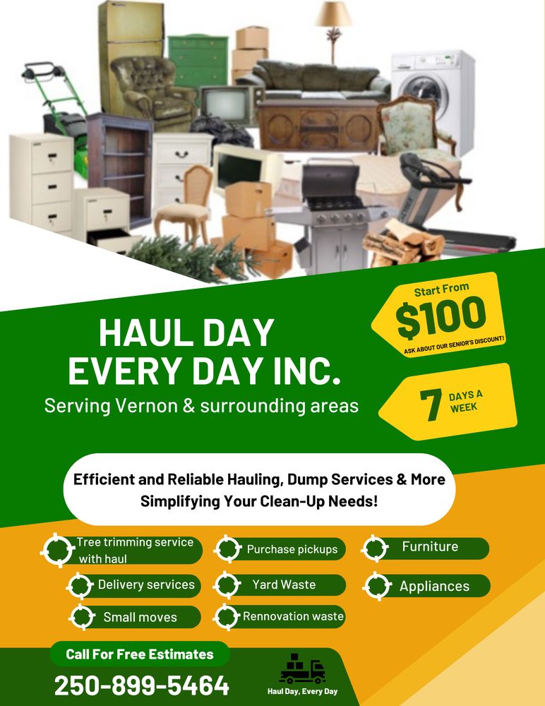 HAUL DAY EVERY DAY - Updated June 2024 - Request a Quote - Vernon ...