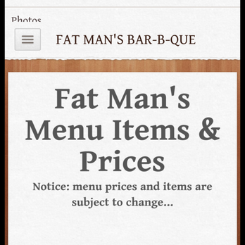 FAT MANS BAR B QUE - Updated May 2024 - 30 Photos & 53 Reviews - 10179 ...