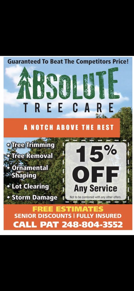 ABSOLUTE TREE CARE - Updated October 2025 - Clarkston, Michigan - Tree Services - Phone Number ...