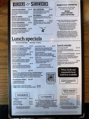 DODGE CITY STEAKHOUSE - Updated August 2025 - 77 Photos & 144 Reviews ...