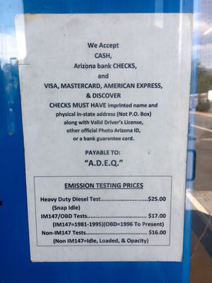 STATE OF ARIZONA EMISSIONS INSPECTION STATION - Updated October 2025 ...