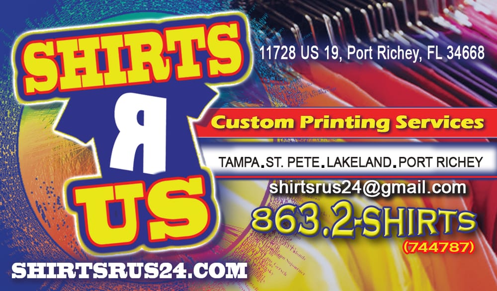 SHIRTS R US - Updated July 2025 - 11720 US 19, Port Richey, Florida ...