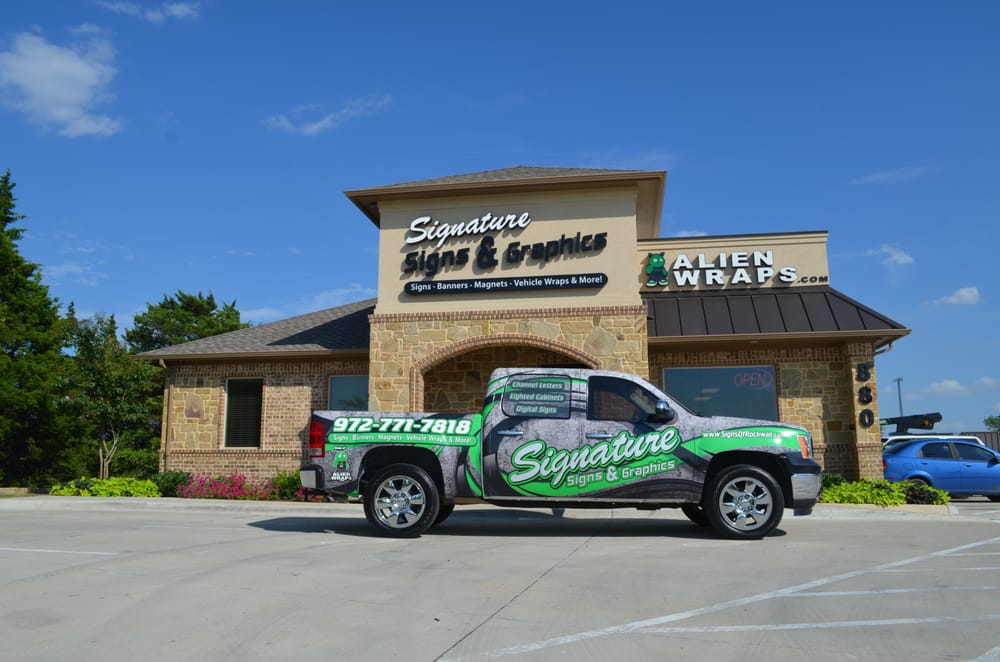SIGNATURE SIGNS & GRAPHICS - 880 E Ralph Hall Pkwy, Rockwall, Texas ...