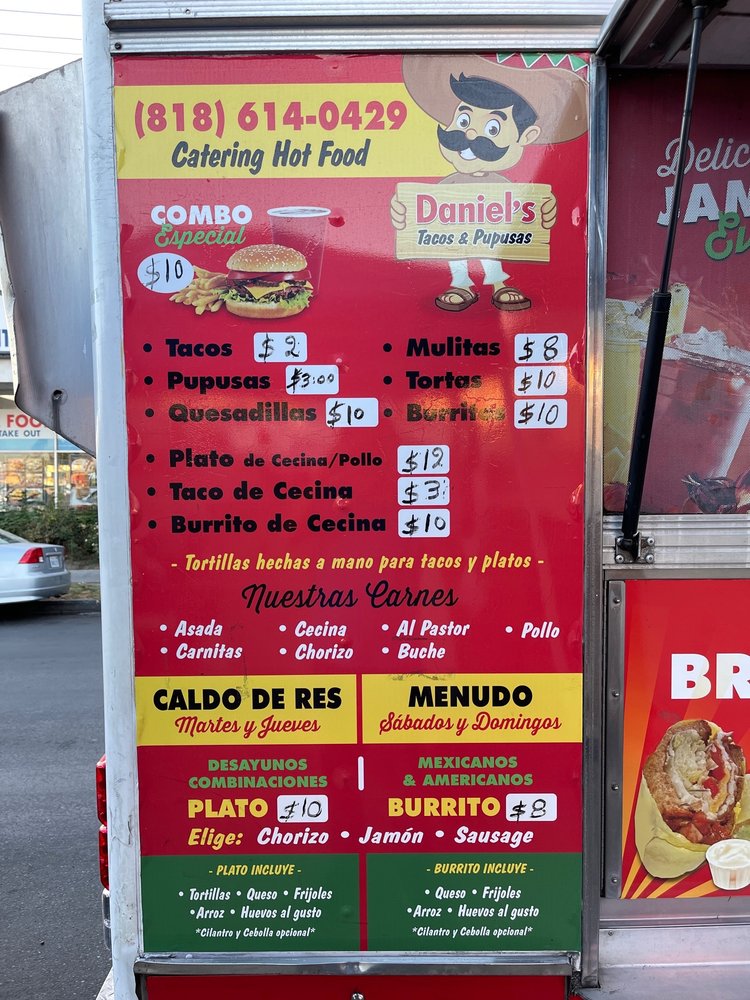 DANIEL’S TACO’S Y PUPUSAS - Updated October 2025 - 21138 Roscoe Blvd ...