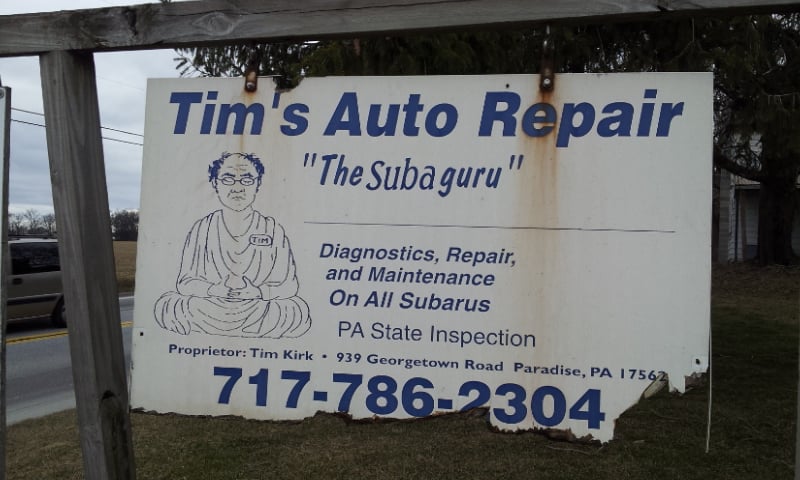 TIM’S AUTO REPAIR - 939 Georgetown Rd, Paradise, PA - Yelp