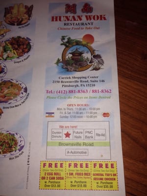 HUNAN WOK CHINESE TAKEOUT - Updated September 2025 - 25 Reviews - 2158 ...