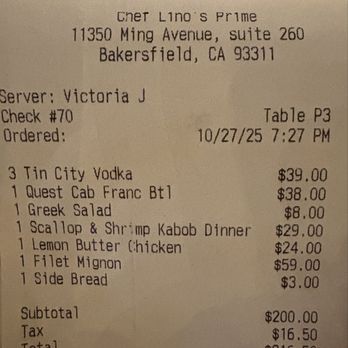 CHEF LINO’S PRIME - Updated January 2026 - 142 Photos & 94 Reviews ...