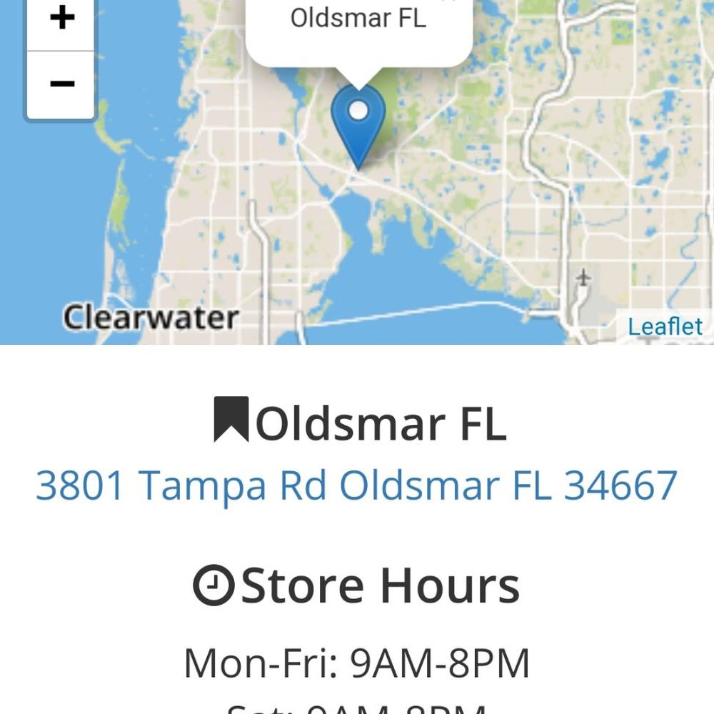 Map Of Oldsmar Florida