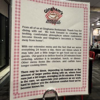 GINGHAM’S HOMESTYLE RESTAURANT - Updated January 2025 - 642 Photos ...