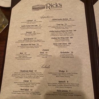 RICK’S CHOPHOUSE - Updated August 2024 - 522 Photos & 723 Reviews - 107 ...