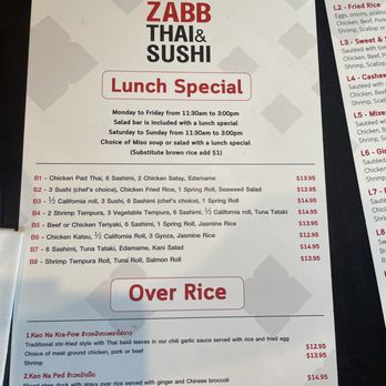 ZABB THAI & SUSHI - Updated July 2024 - 1527 Photos & 959 Reviews ...