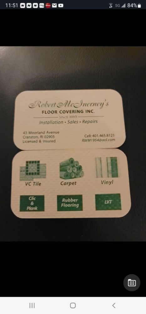 ROBERT MCINERNEY FLOOR COVERING - Updated December 2025 - 43 Moorland ...