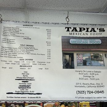 TAPIA MEXICAN FOOD - Updated October 2025 - 86 Photos & 105 Reviews ...