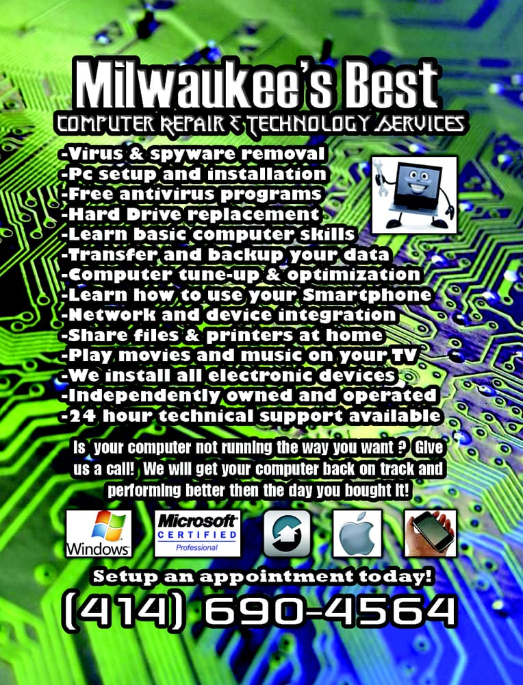 MILWAUKEES BEST COMPUTER & TECHNOLOGY SERVICES - New Berlin, Wisconsin ...